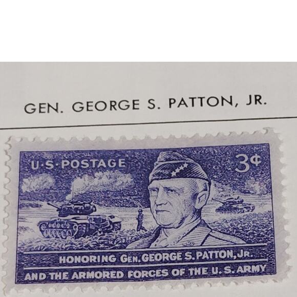 USPS | Art | 953 3 Gen George S Patton Jr Stamp Scott 126 Wwll Armored ...